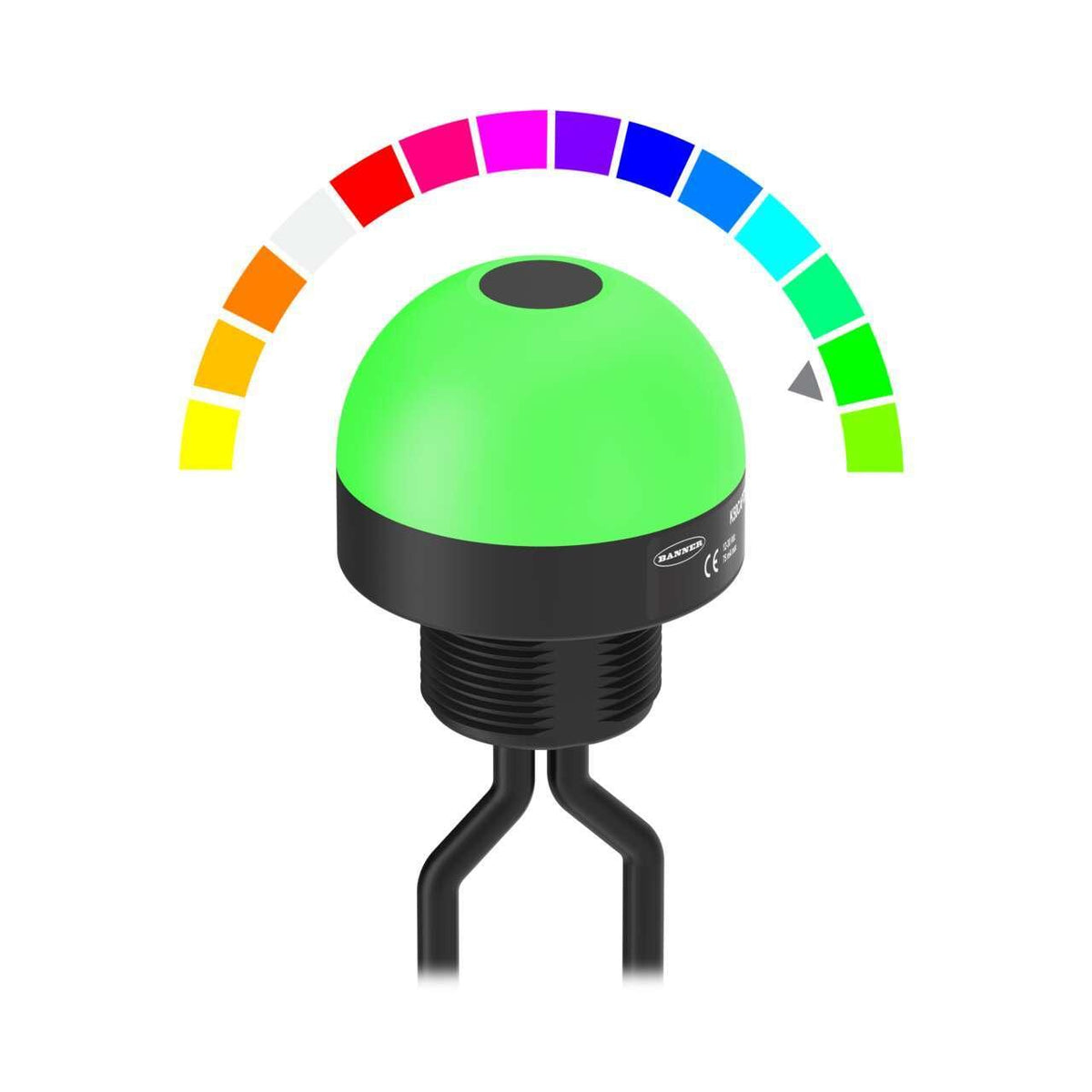 Banner: K50 Pro Optical Series 50 mm Programmable Multicolor Pick-to-L ...