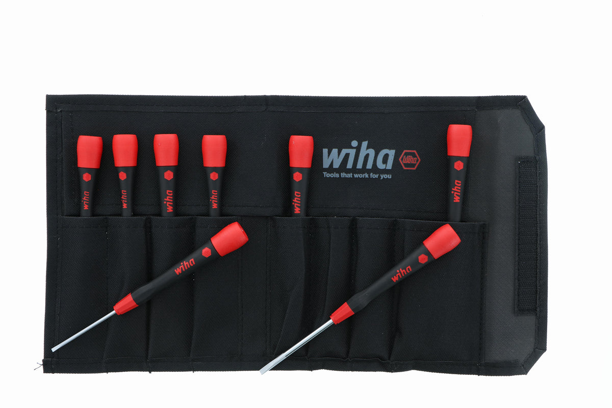 Wiha 26094 8 Piece PicoFinish Precision Slotted Screwdriver Set ...
