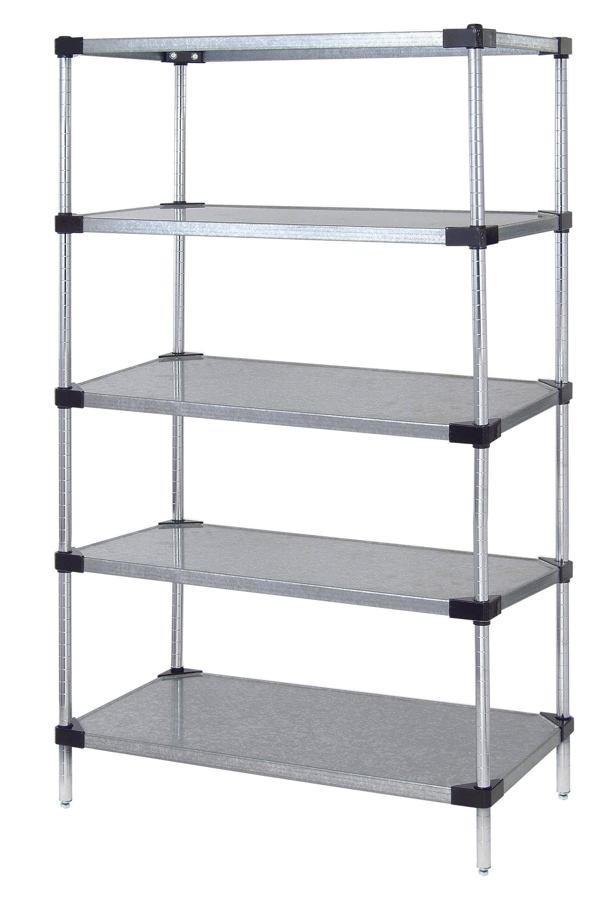 Quantum WR86-1472SG-5, 72"W x 14"D x 86"H WR Solid Shelving Starter Kit ...