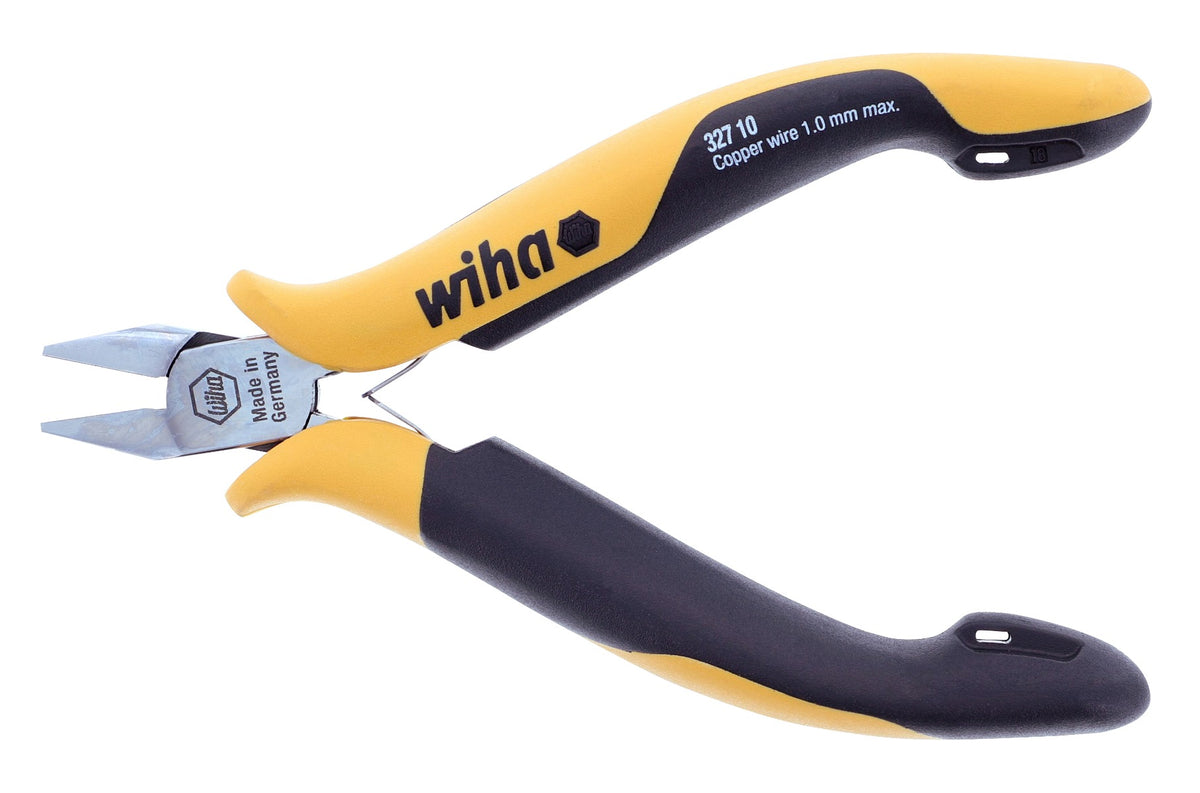 Wiha 32710 ESD Safe Precision Wide Tapered Head Full Flush Cutter ...