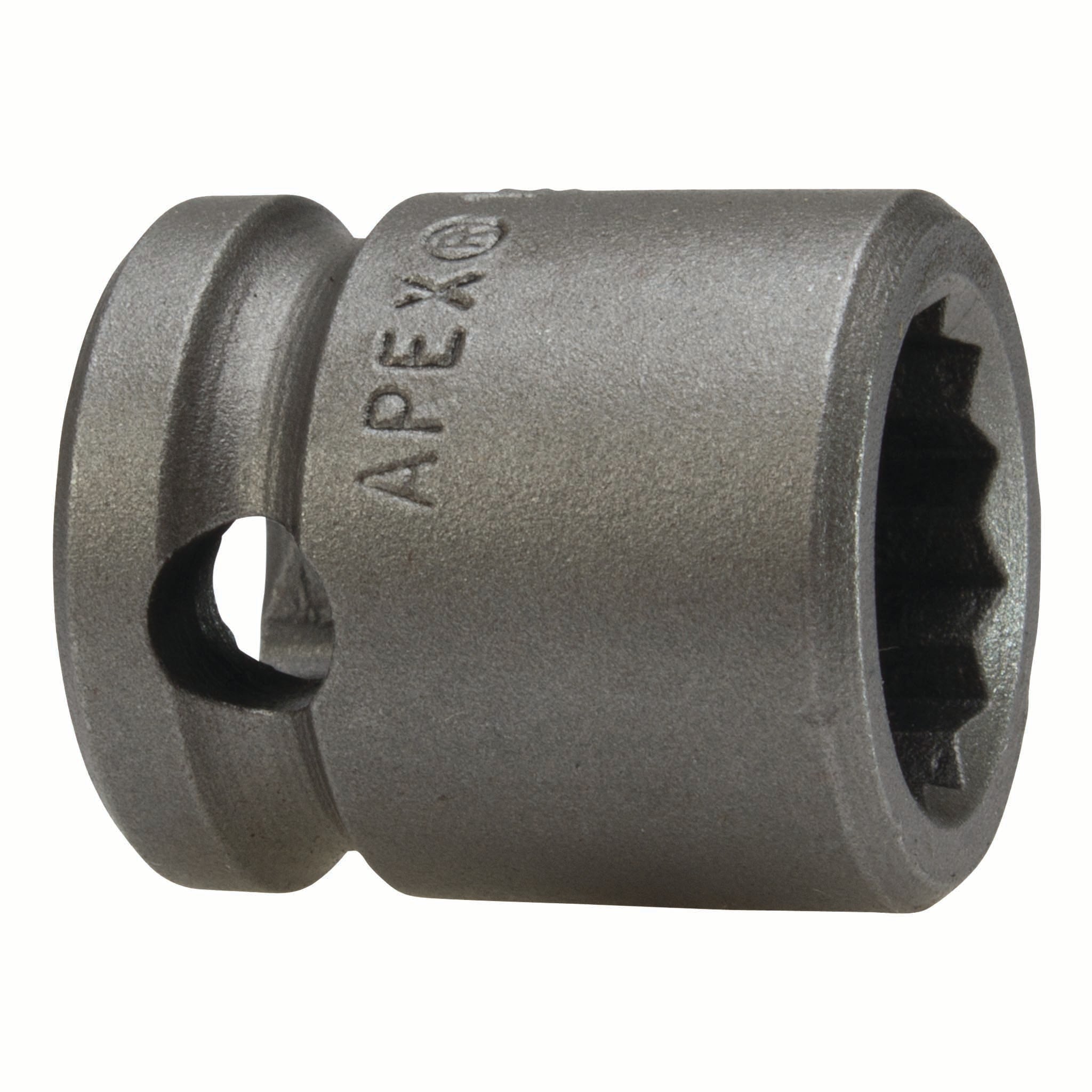 Apex 12MM03-D, Metric Hex, 12-Point, Short Length, 3/8" Square Drive ...