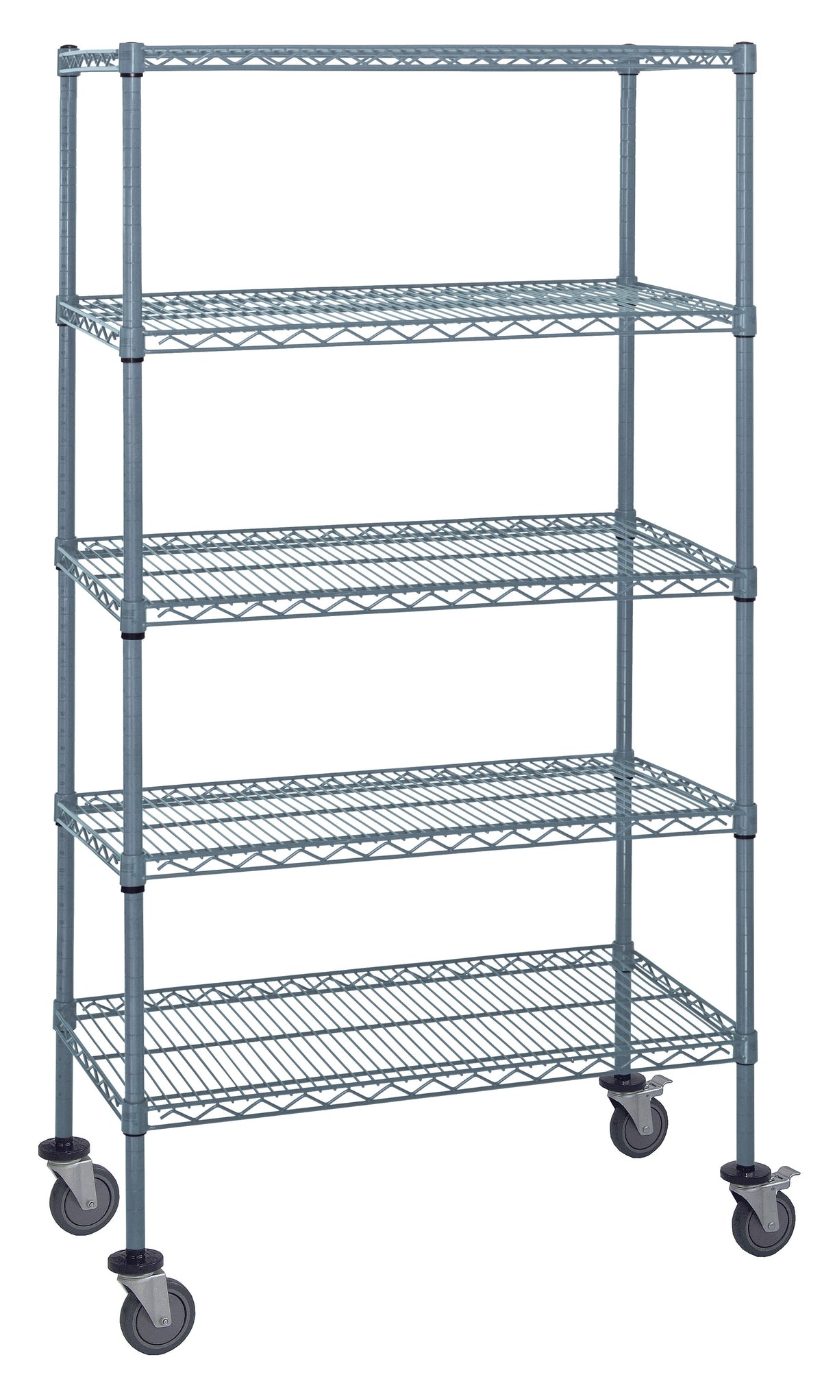 Quantum M Stem Caster Cart, 6 Wire Shelves, Inlay Mat, Label Holders ...