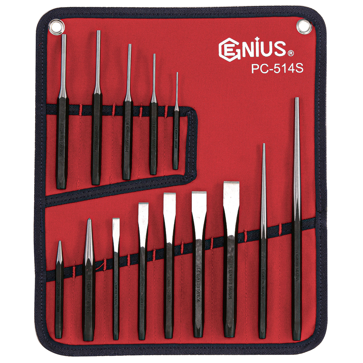 Genius Tools 14 Piece SAE Punch & Chisel Set - PC-514S — Integrated ...