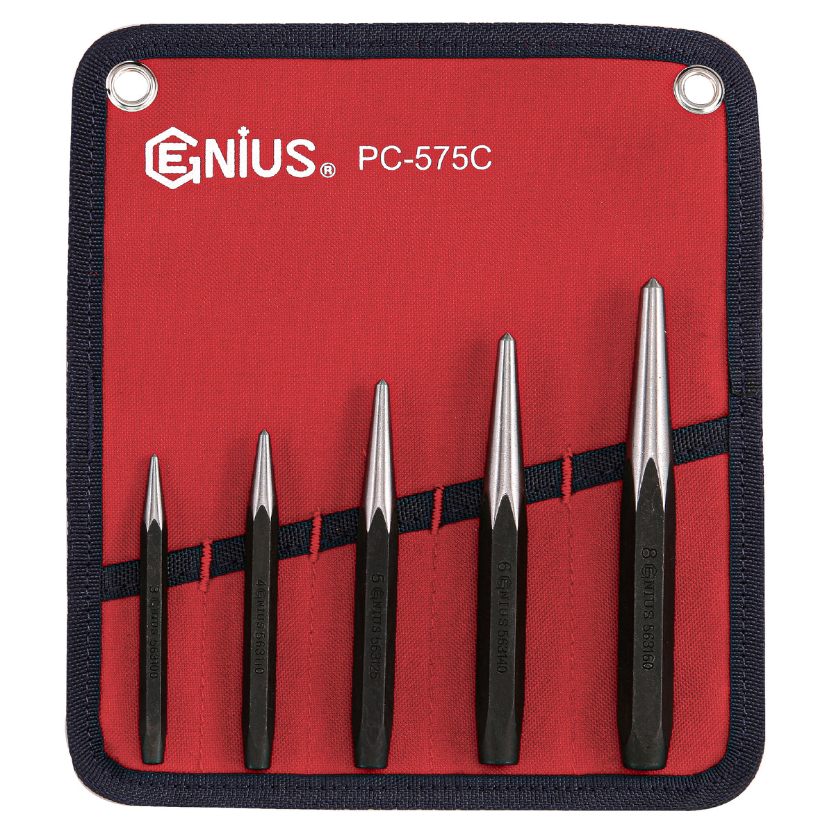 Genius Tools 5 Piece Center Punch Set - PC-575C — Integrated ...