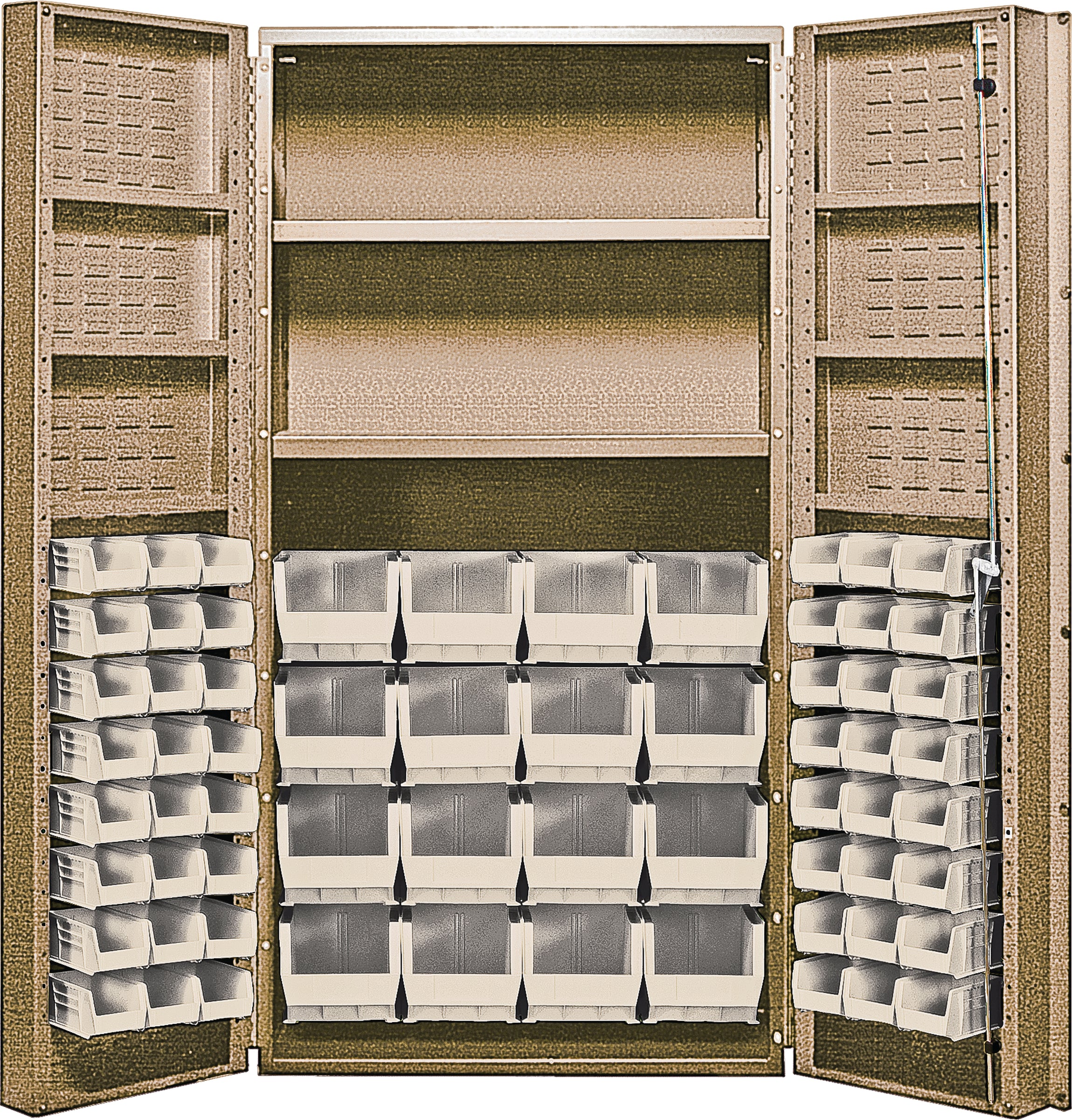 Quantum QSC-BG-32-2S-6DSIV | Heavy-Duty 36" Bin Cabinet — Integrated ...