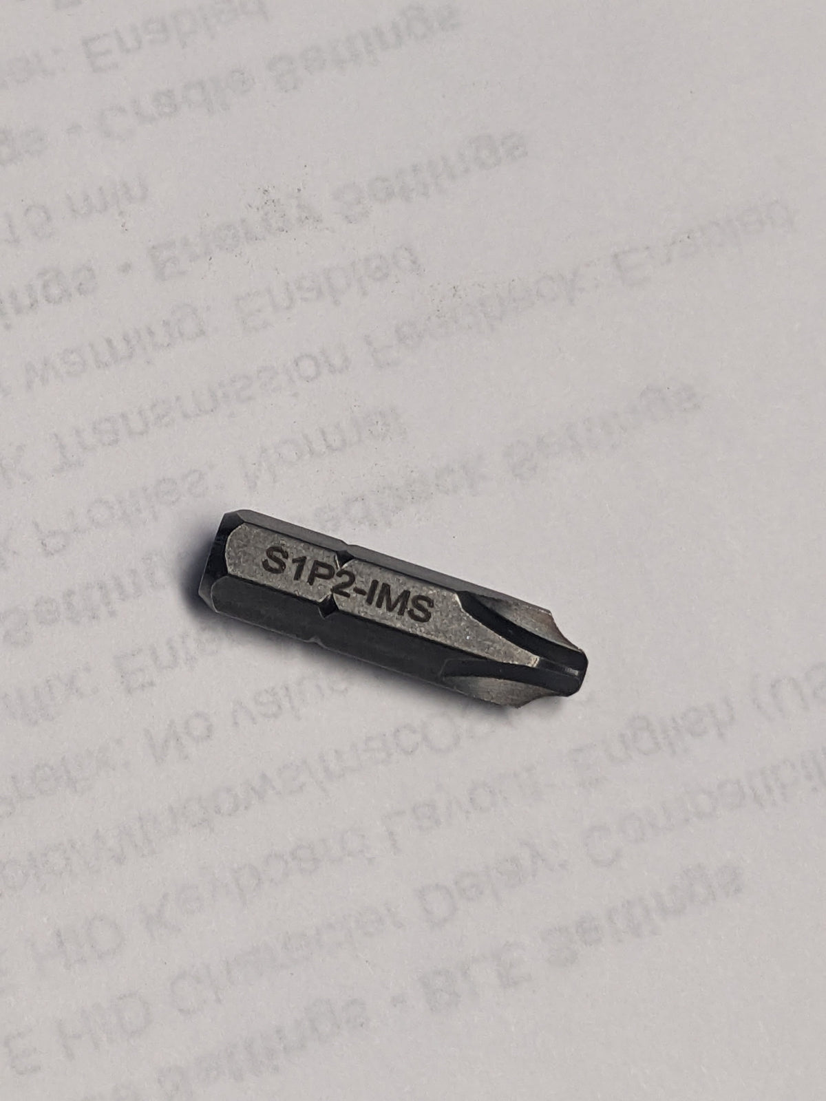 Integrated Square S1 and Philips P2 Combination Insert bit, S1P2-IMS 1 ...