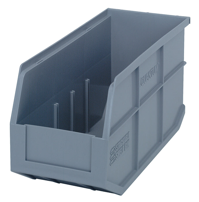 Quantum SSB441GY | Stackable Shelf Bin — Integrated Manufacturing & Supply