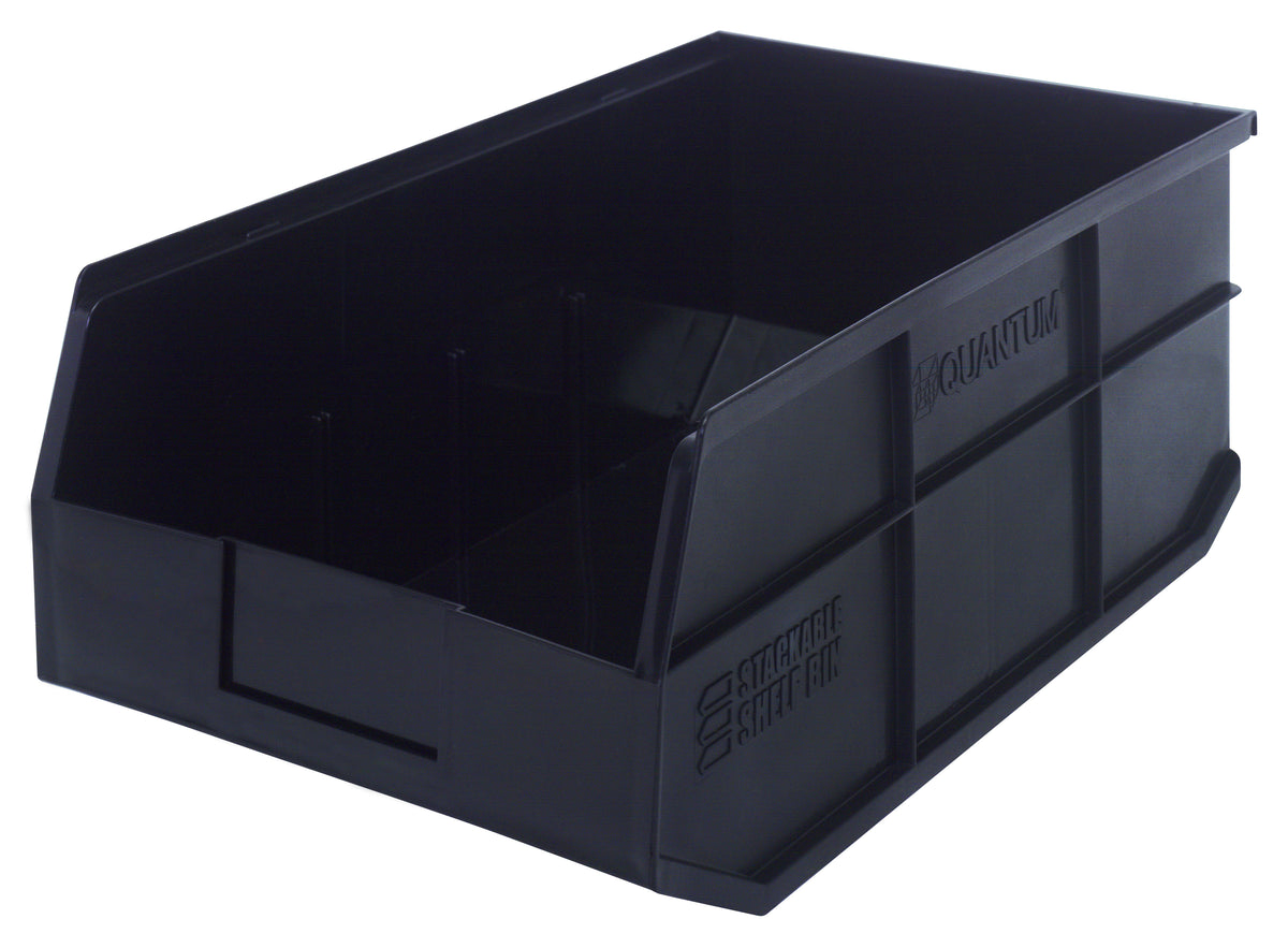 Quantum SSB465BK | Stackable Shelf Bin — Integrated Manufacturing & Supply