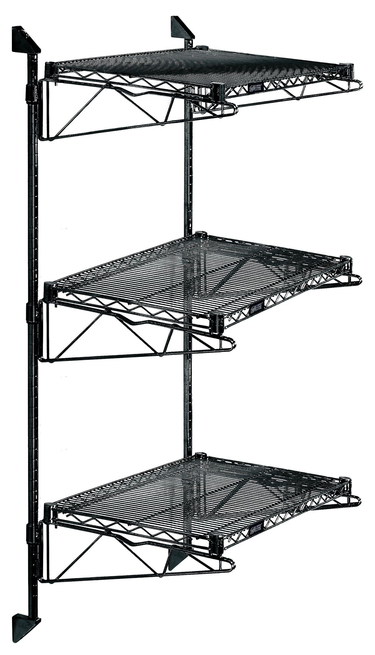 Quantum WC54-CB1460BK | Cantilever Double Shelf Post Wall Mount ...