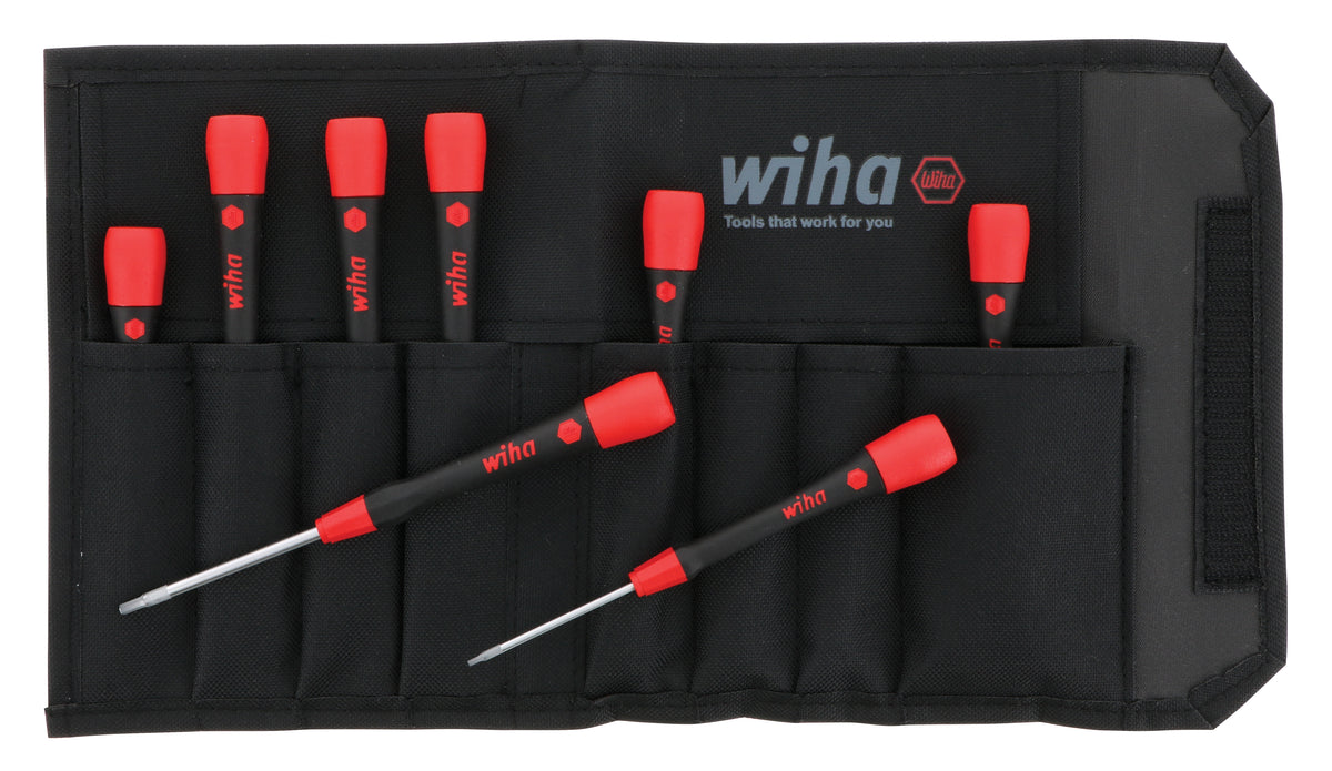 Wiha 26392 8 Piece PicoFinish Precision Hex Screwdriver Set - SAE ...