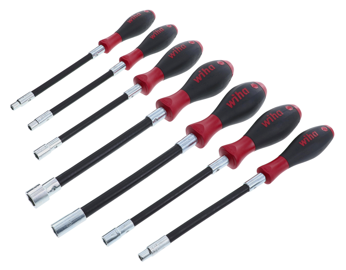 Wiha 37291 7 Piece SoftFinish Flexible Shaft Nut Driver Set ...