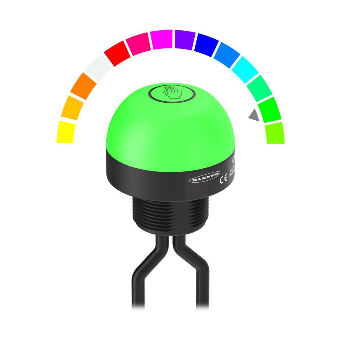 Banner 808257, K50PTSQ2PS, K50 Pro Touch with PICK-IQ Series: RGB Touch ...