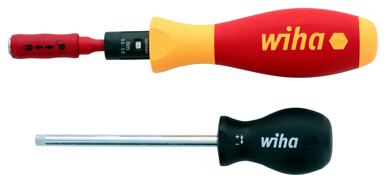 Wiha 28741 Insulated TorqueVario-S Handle 0.8-5.0 Nm with SlimLine Bla ...