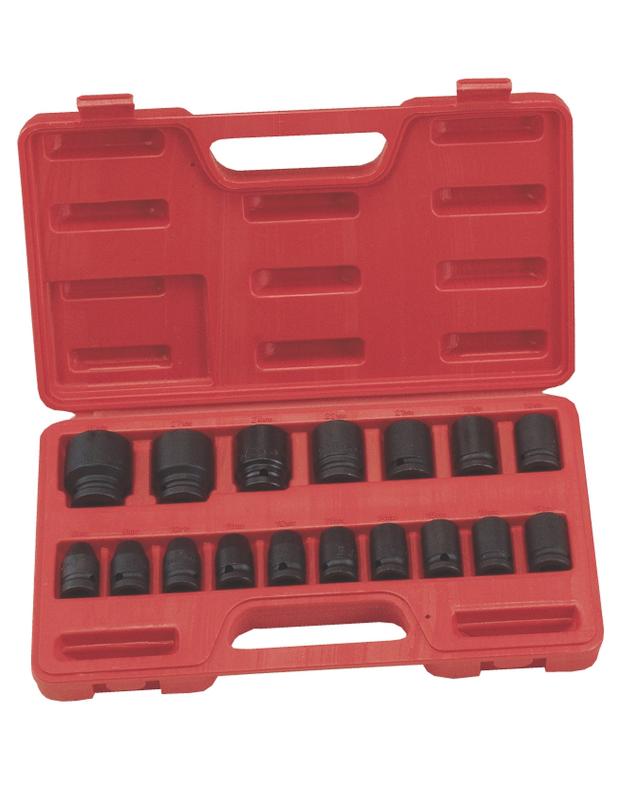 Genius Tools 17 Piece 1/2" Dr. Metric Impact Socket Set (CR-Mo) - GS-4 — Integrated ...