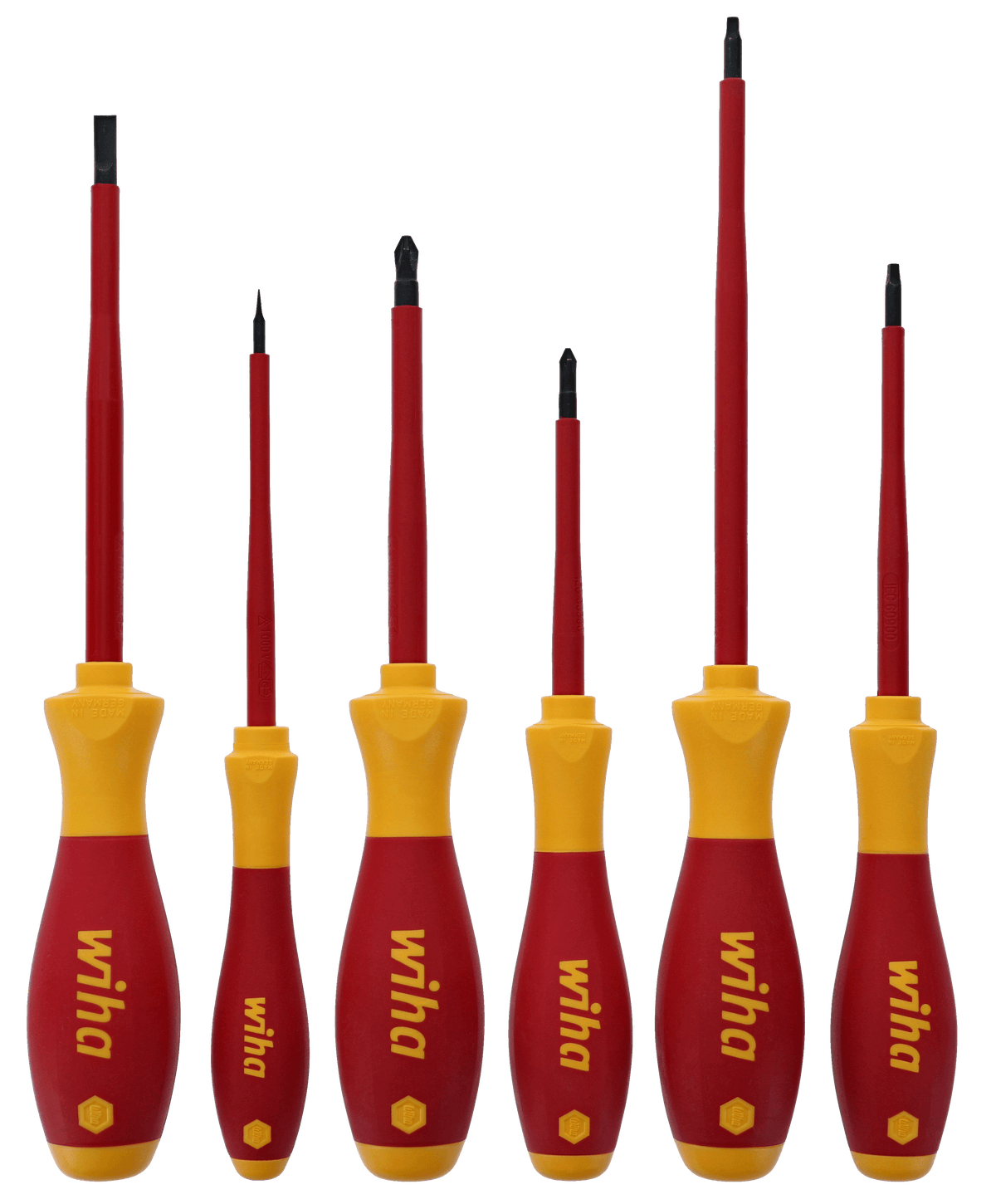 Wiha 35891 6 Piece Insulated SoftFinish Screwdriver Set — Integrated ...