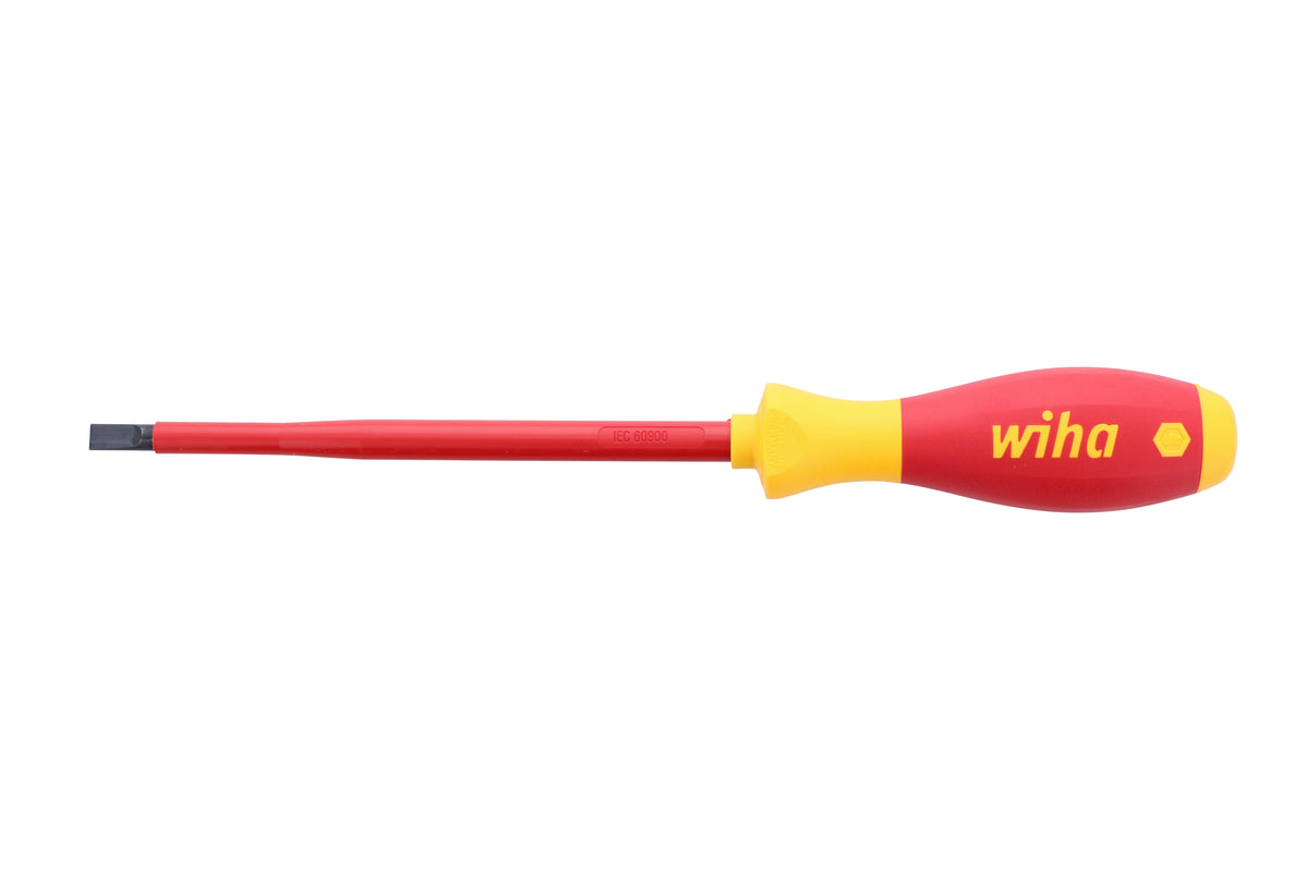 Wiha 32039 Insulated SoftFinish Slotted Screwdriver 6.5mm x 150mm ...