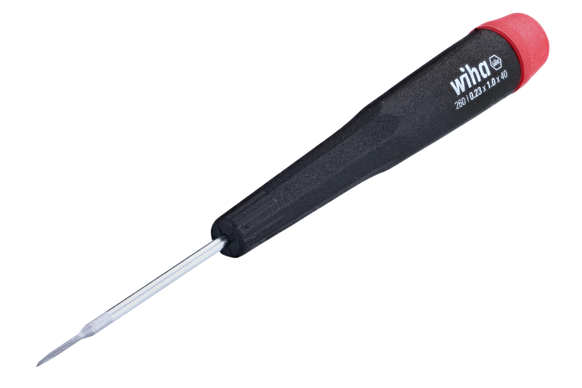Wiha 96010 Precision Slotted Screwdriver 1.0mm x 40mm — Integrated Manufacturing & Supply